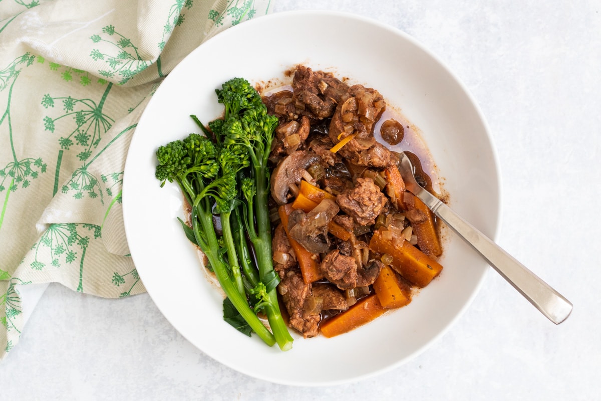 Slow Cooked Juniper Beef Stew - Searching for Spice
