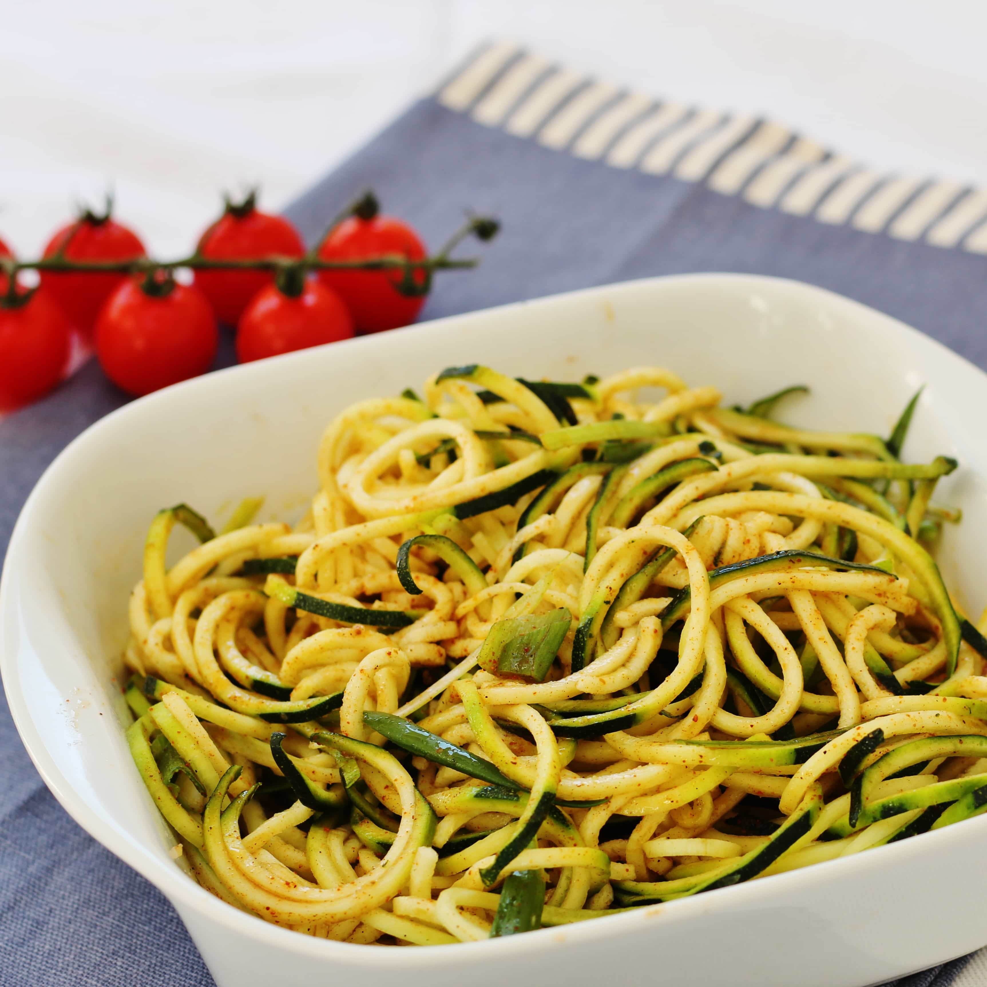 Courgetti Salad with Baharat Seasoning - Searching for Spice