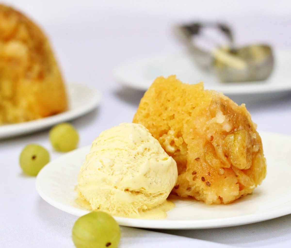 Steamed Gooseberry Pudding in the Slow Cooker - Searching for Spice