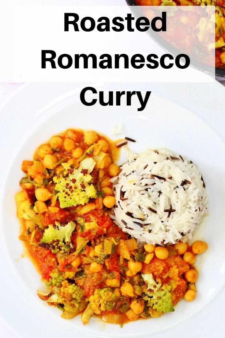 Nutty Roasted Romanesco Curry (Vegan, GF) - Searching for Spice