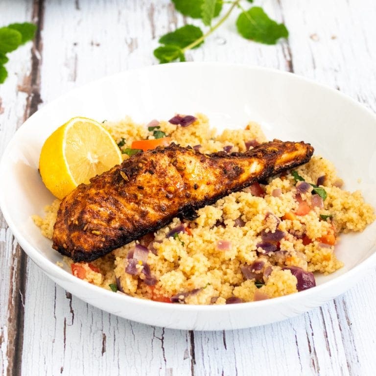 Moroccan Spiced Salmon : An easy Midweek Meal - Searching for Spice