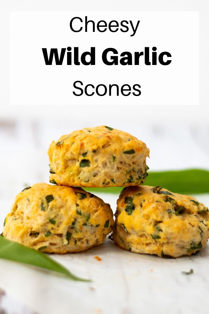 Cheesy Wild Garlic Scones - Searching for Spice