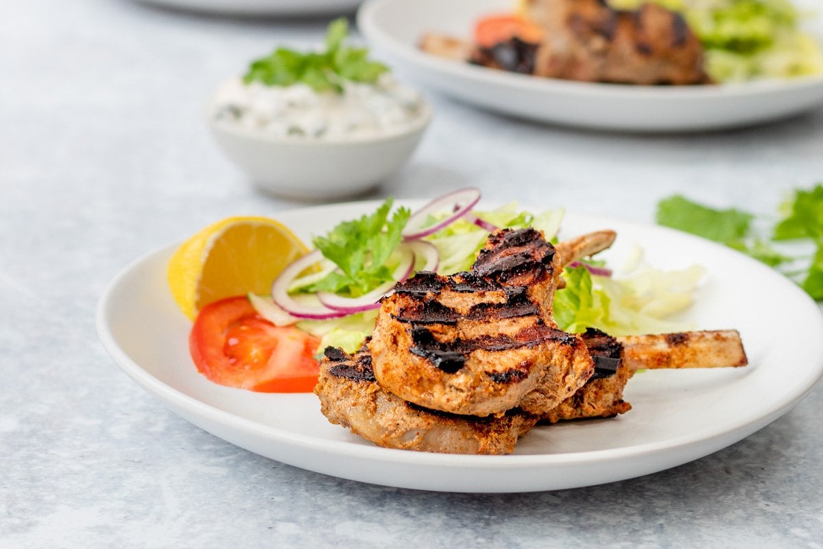 Spicy Indian Lamb Chops - Great for the BBQ! - Searching for Spice