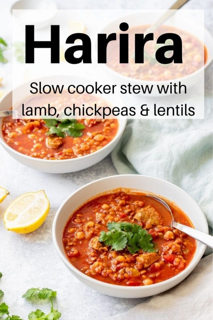 Slow Cooker Harira Recipe with Lamb - Searching for Spice