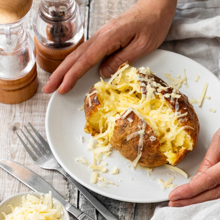 Stuffed Jacket Potato Skins (Temptingly Cheesy!) - Searching for Spice